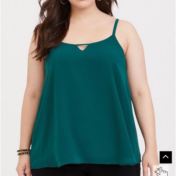torrid | Tops | Torrid Sophie Chiffon Keyhole Double Layer Swing Cami ...